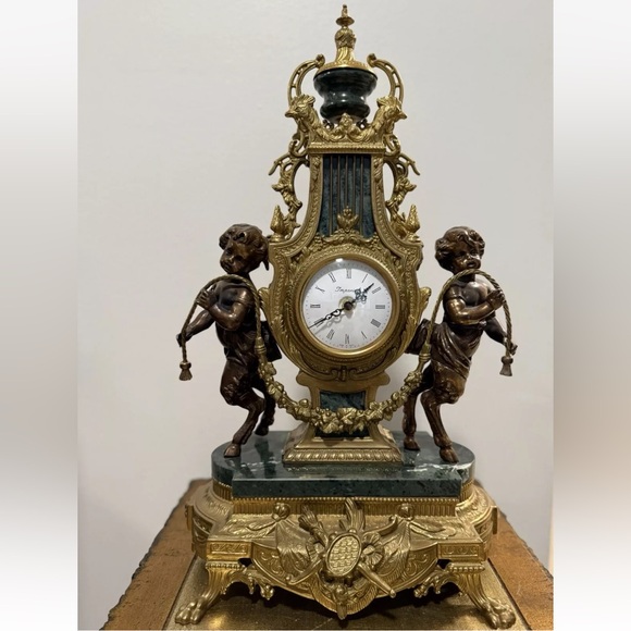 Wall Decor | Franz Hermle Imperial Italian Mantle Clock Marble And ...